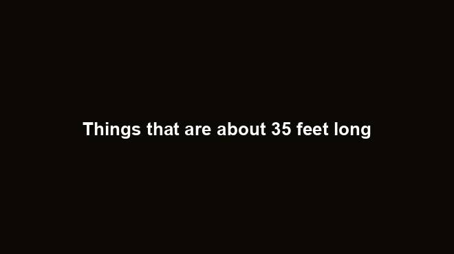 Things that are about 35 feet long - Dimension Discovery