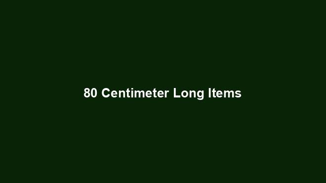 80 Centimeter Long Items - Dimension Discovery